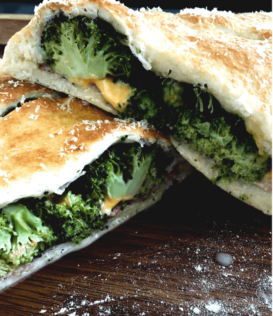 Stuffed Ham Cheese and Broccoli Bread - Keat's Eats