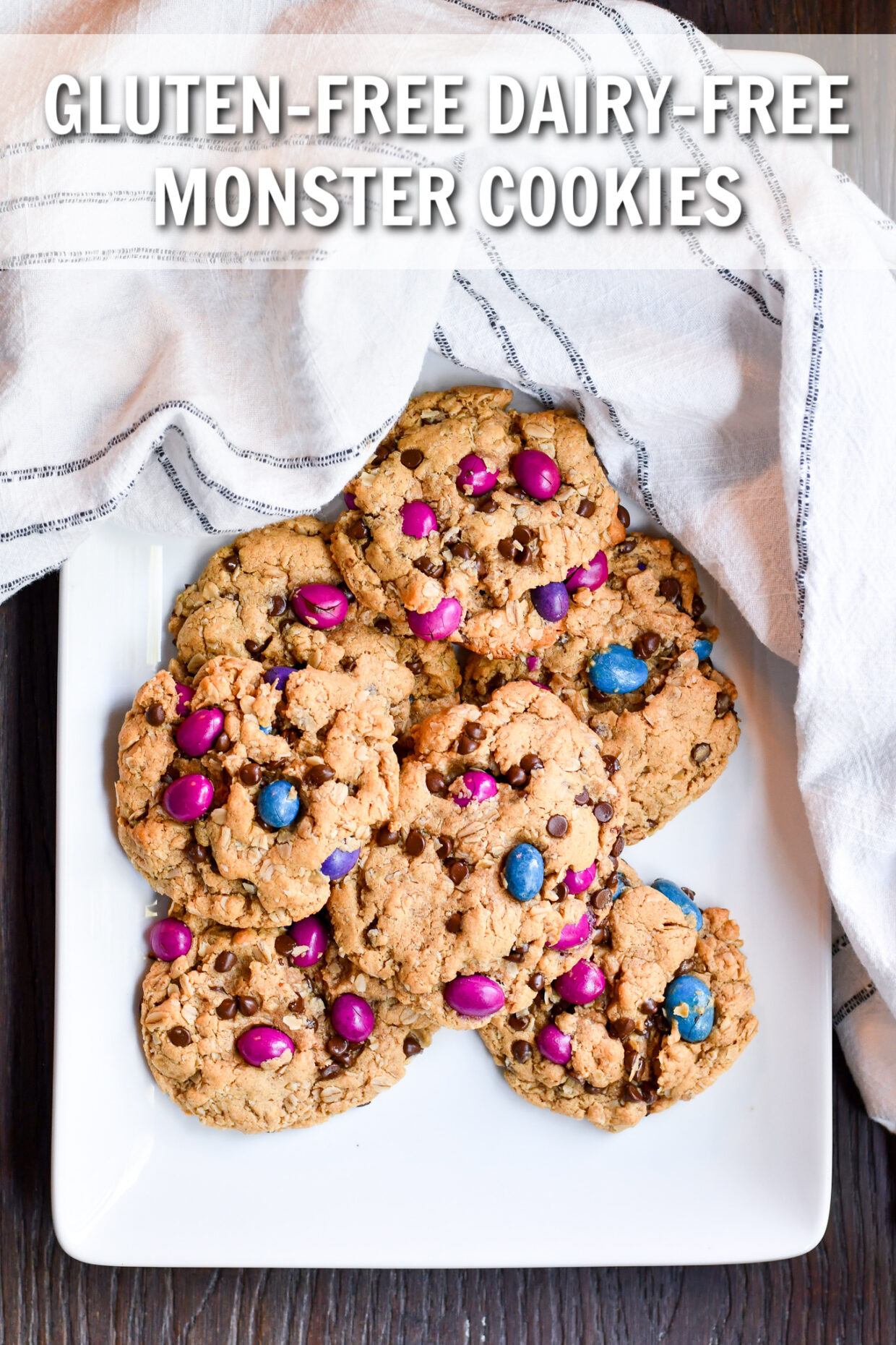 Gluten-Free Dairy-Free Monster Cookies Recipe - Keat's Eats
