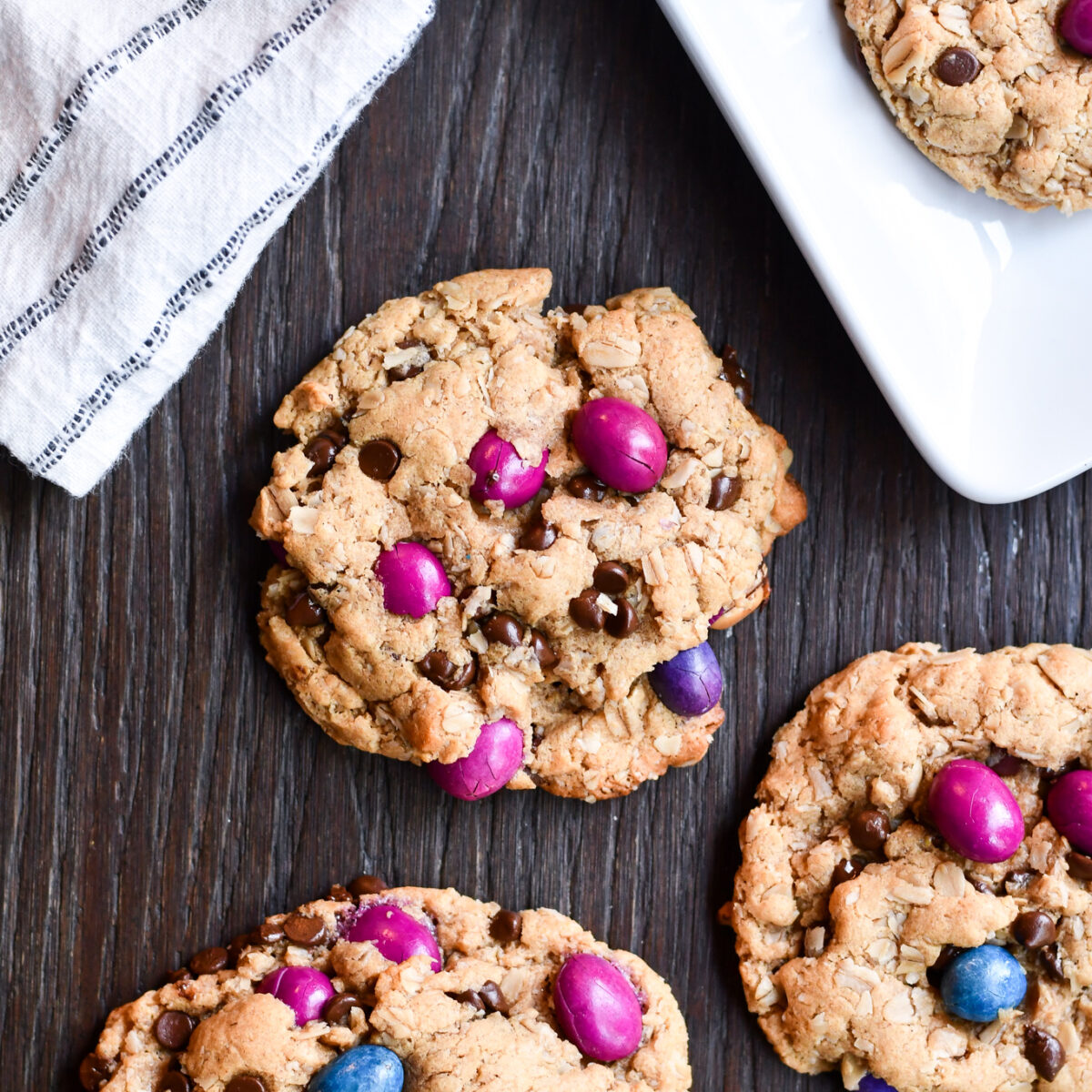 Gluten-Free Dairy-Free Monster Cookies Recipe - Keat's Eats