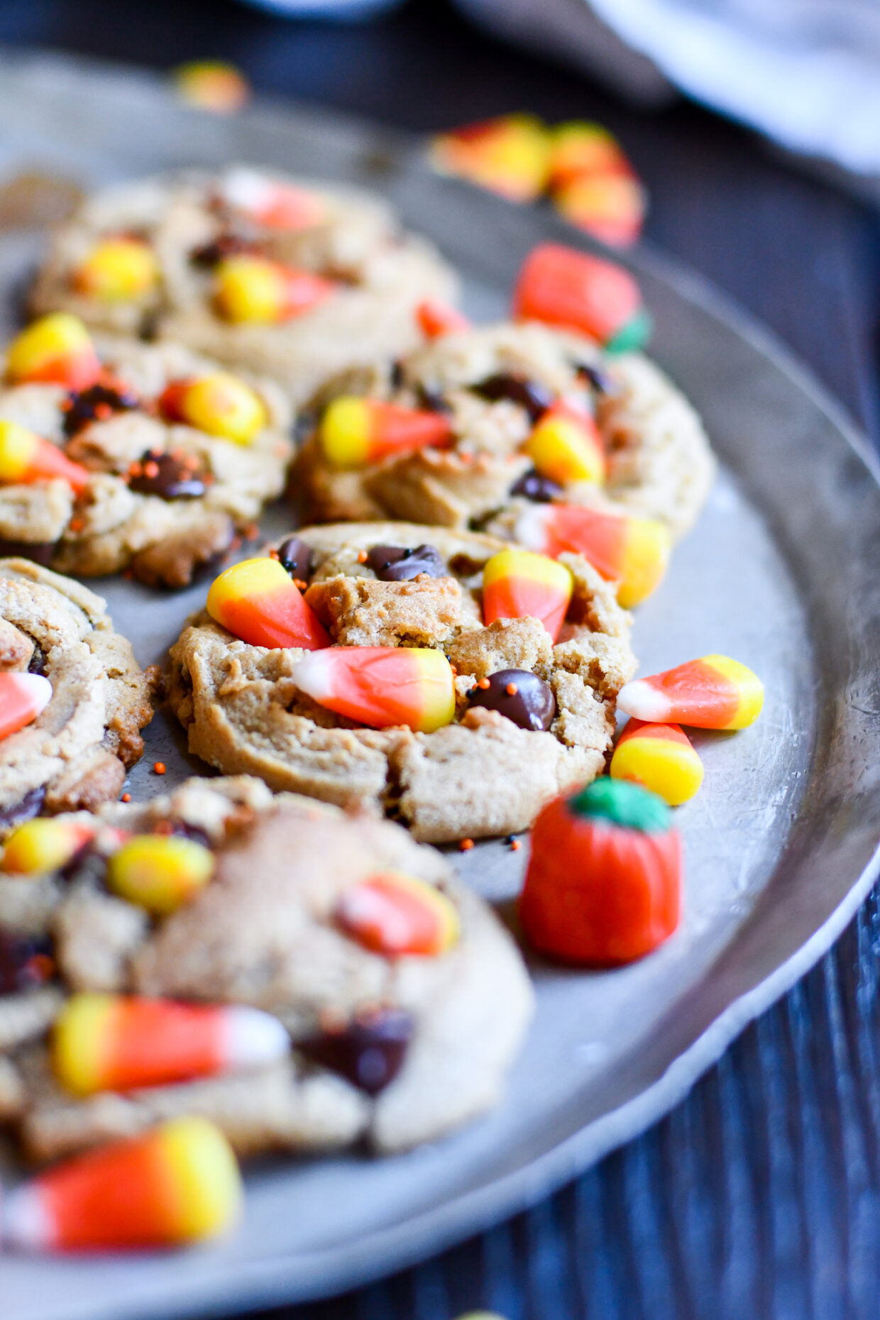 Candy Corn Peanut Butter Cookies Recipe - Keat's Eats