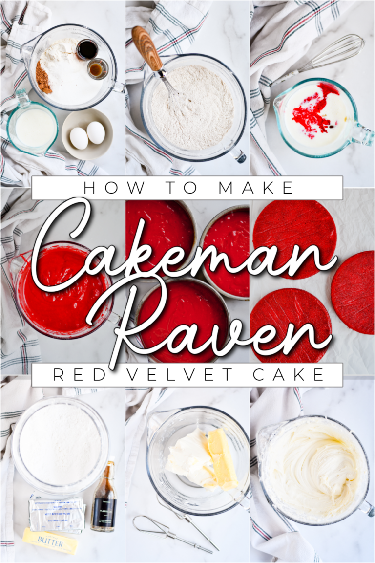How to Make Cakeman Raven Red Velvet Cake Recipe - Keat's Eats