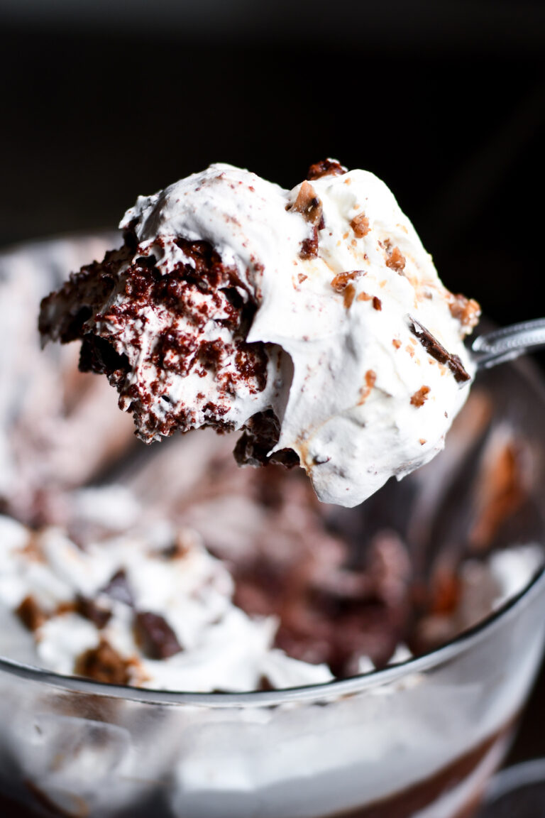 Grandma's Chocolate Pudding Trifle Recipe - Keat's Eats